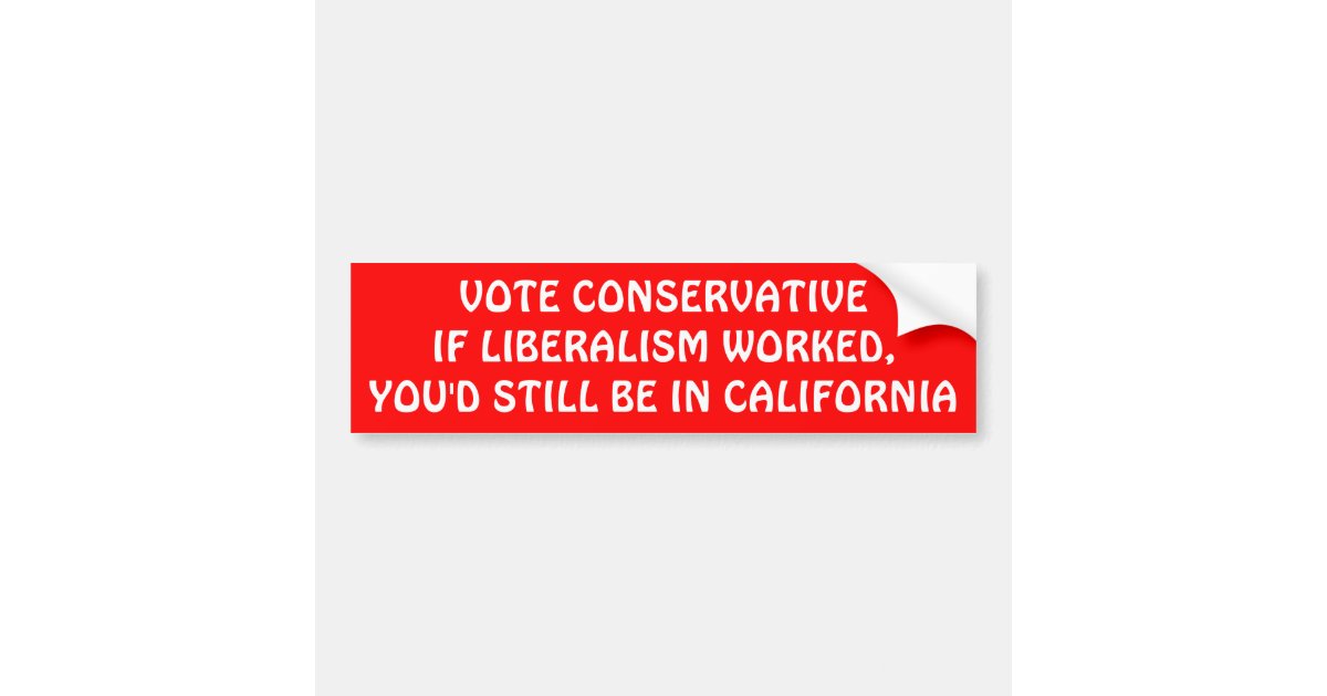 Vote Conservative Bumper Sticker | Zazzle