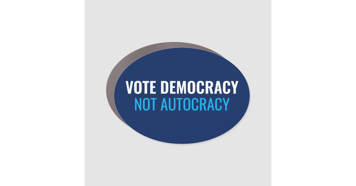 Vote Democracy Political Car Magnet | Zazzle