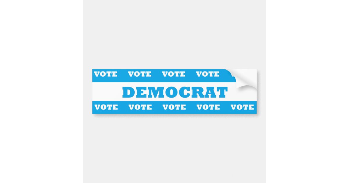 Vote Democrat - Bumper Sticker | Zazzle