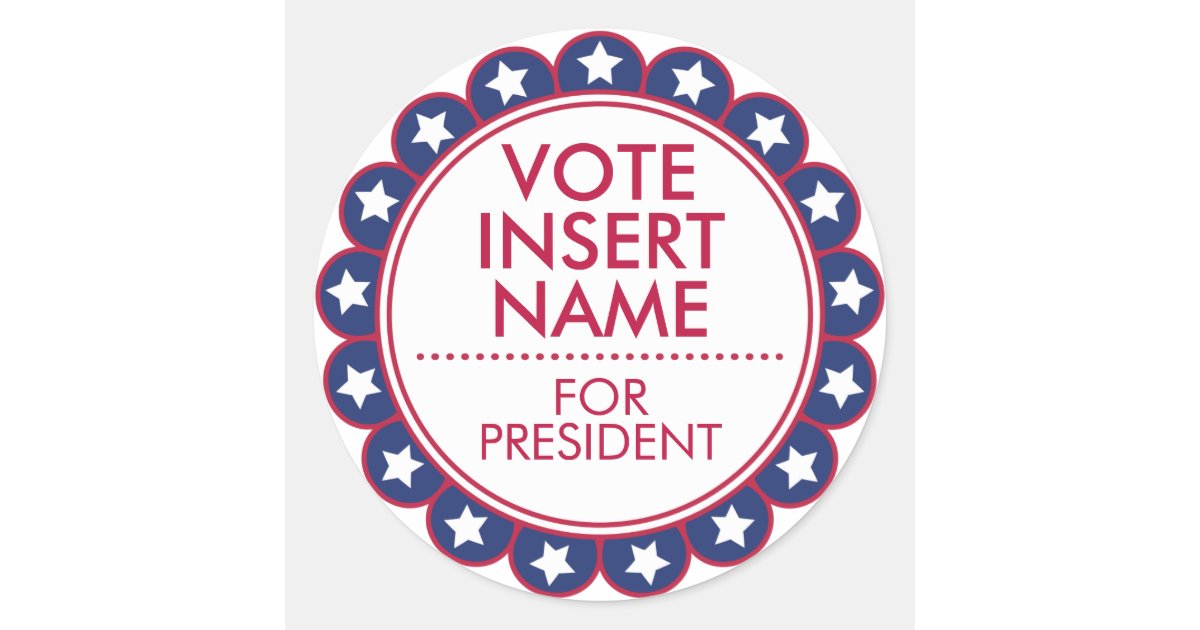Vote Election Sticker Seals Political Campaign | Zazzle