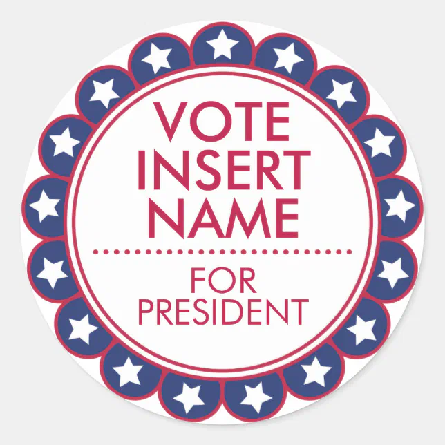 Vote Election Sticker Seals Political Campaign | Zazzle