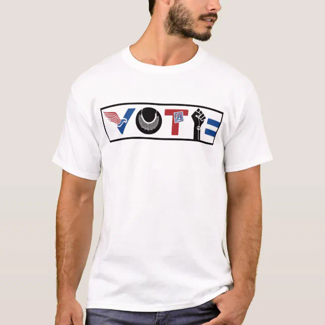 VOTE for Liberty, RBG, USPS, Peace, BLM, Equality T-Shirt | Zazzle