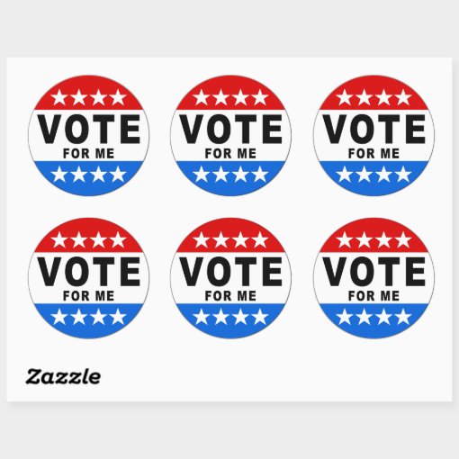 Vote For Me Sticker | Zazzle