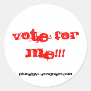 Vote For Me Stickers | Zazzle