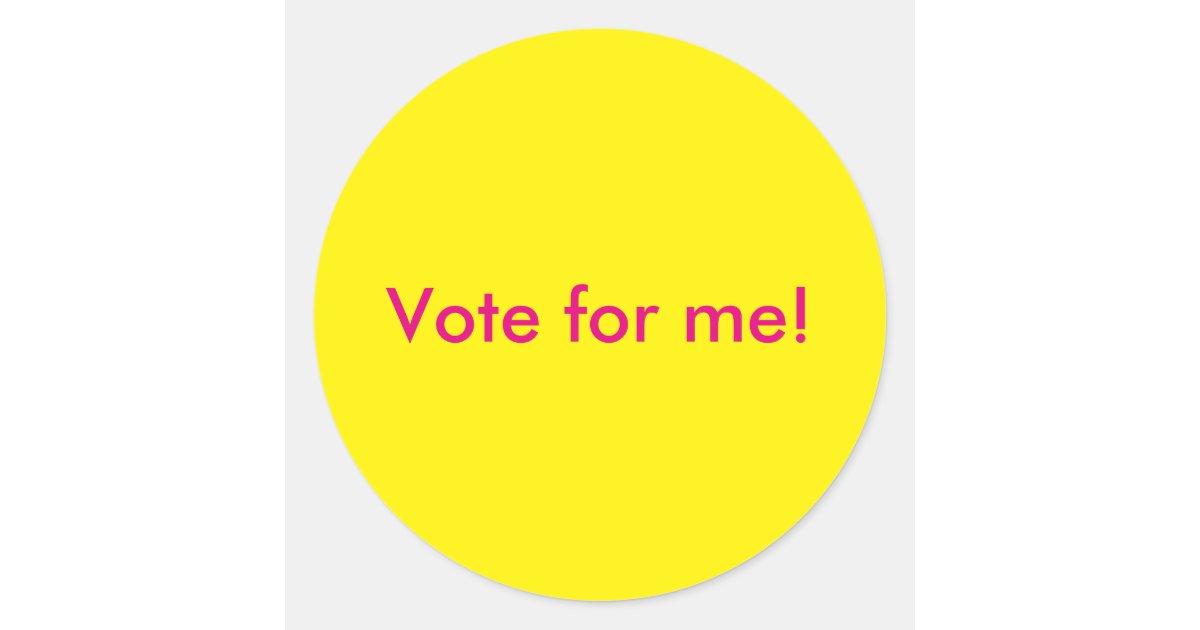 Vote for Me Stickers | Zazzle