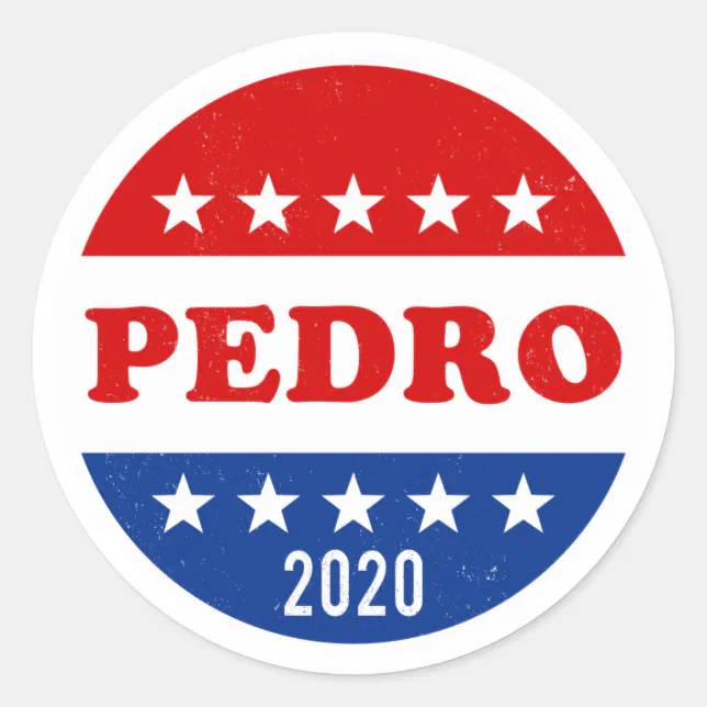 Vote for Pedro 2020 Elections Classic Round Sticker | Zazzle
