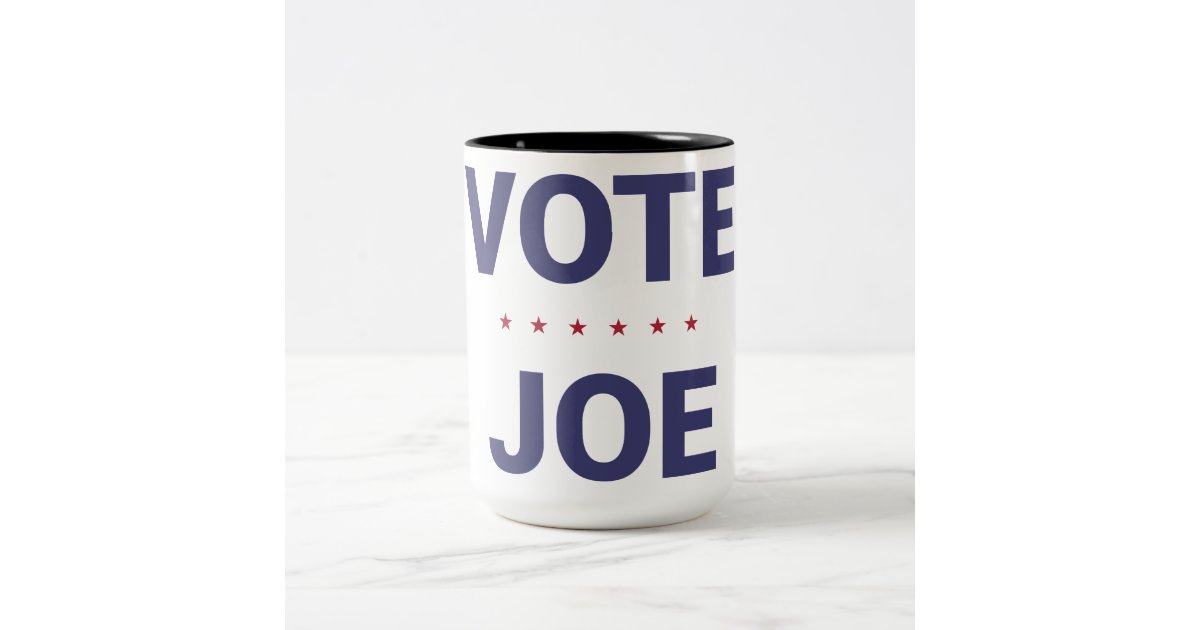 Vote Joe (2020 US election, Democrats) Two-Tone Coffee Mug | Zazzle