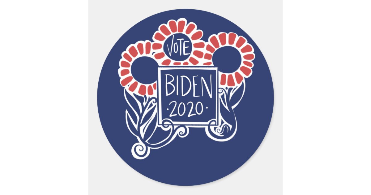 Vote Joe Biden 2020 Election Vote Biden Classic Round Sticker | Zazzle