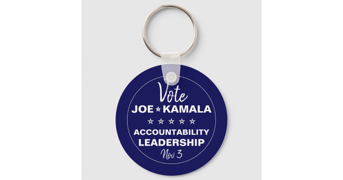 Vote Joe Biden Kamala Harris 2024 Template Keychain | Zazzle