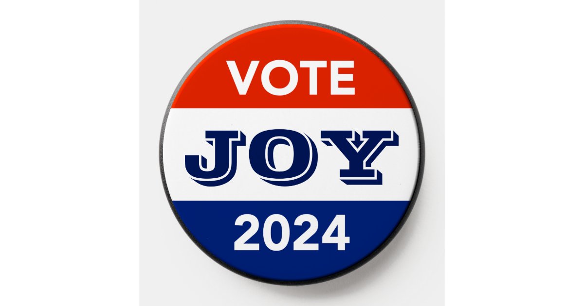 Vote Joy 2024 Harris Walz PopSocket | Zazzle