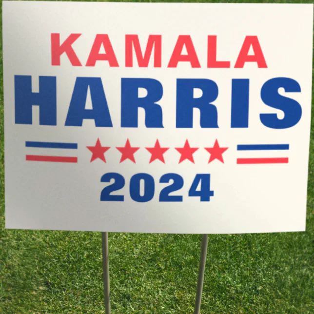 Vote Kamala Harris 2024 Election Outdoor Yard Sign | Zazzle