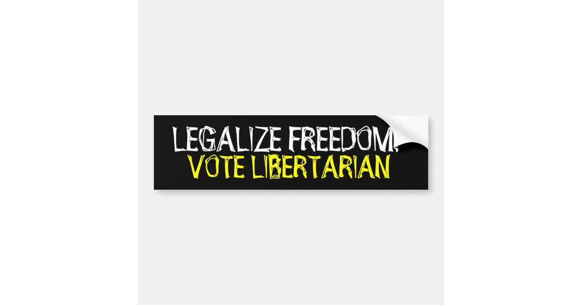 Vote Libertarian Bumper Sticker | Zazzle