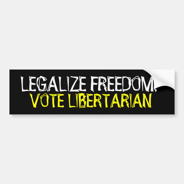 Vote Libertarian Bumper Sticker | Zazzle