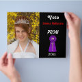 Vote me for Prom Queen (Purple) Flyer | Zazzle