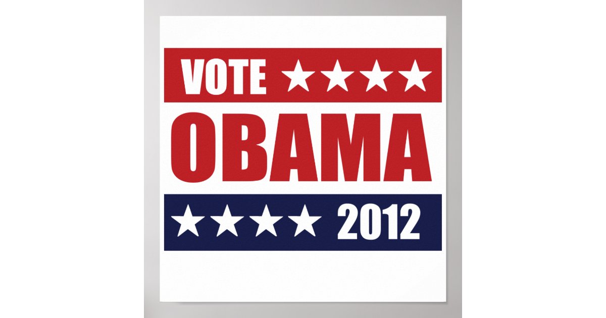 VOTE OBAMA 2012 SIGN -.png | Zazzle