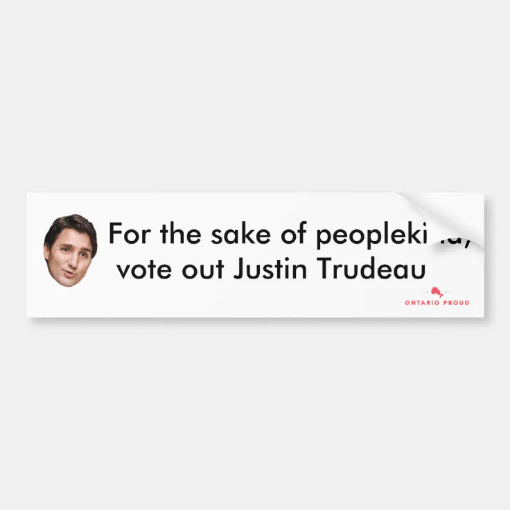 Vote Out Justin Trudeau Bumper Sticker | Zazzle
