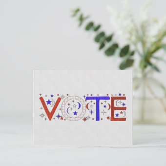 VOTE POSTCARD | Zazzle