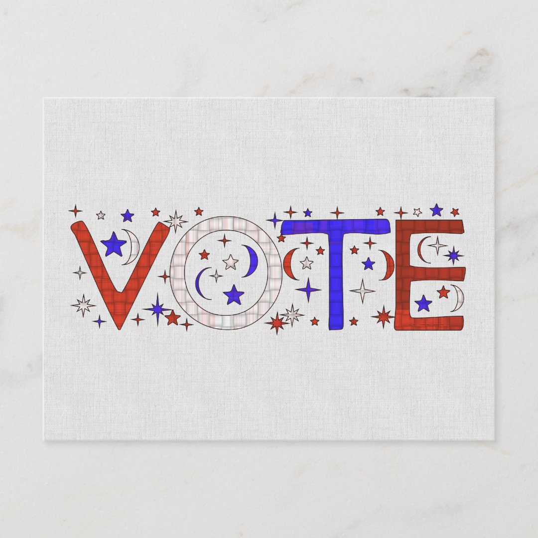 VOTE POSTCARD | Zazzle