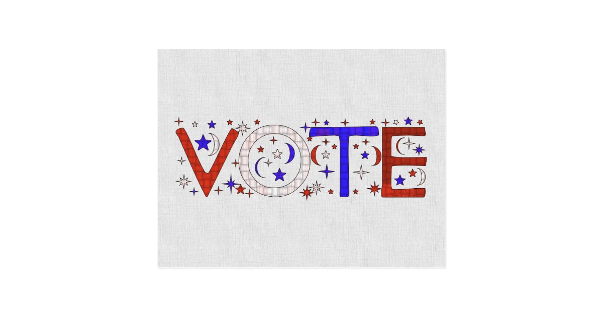 VOTE POSTCARD | Zazzle.com