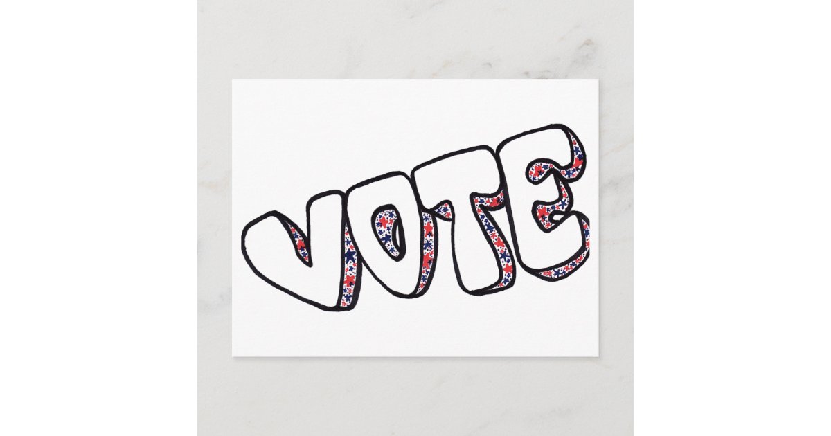 VOTE! POSTCARD | Zazzle