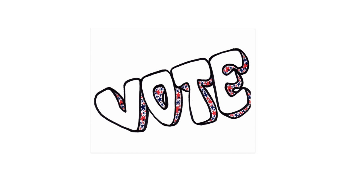VOTE! POSTCARD | Zazzle.com