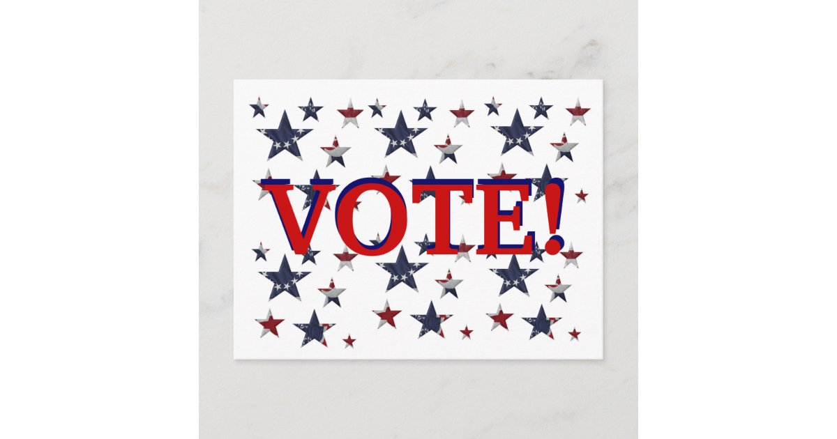 vOTE! Postcard | Zazzle