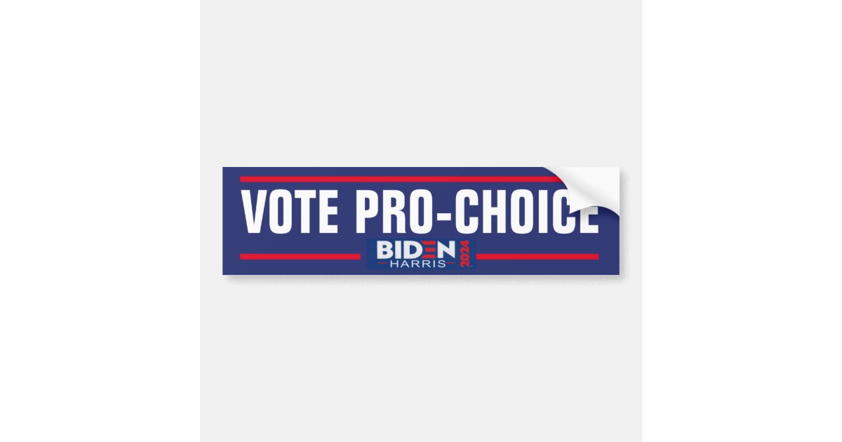 VOTE PRO-CHOICE BUMPER STICKER | Zazzle