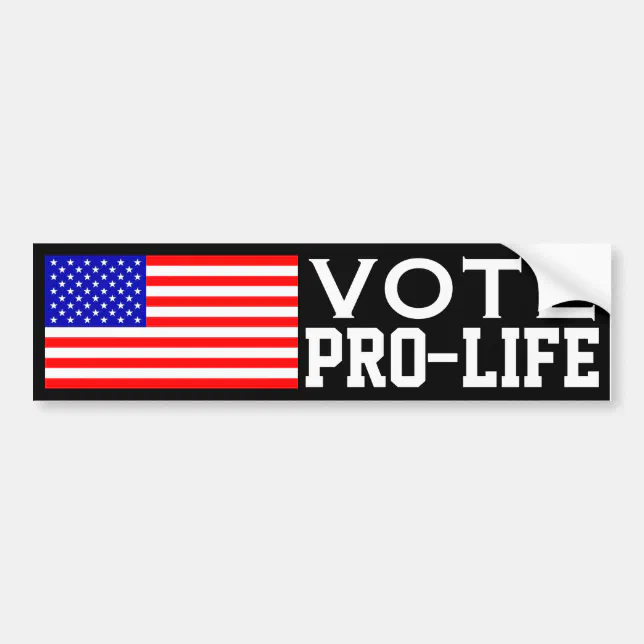 Vote Pro-Life Bumper Sticker | Zazzle
