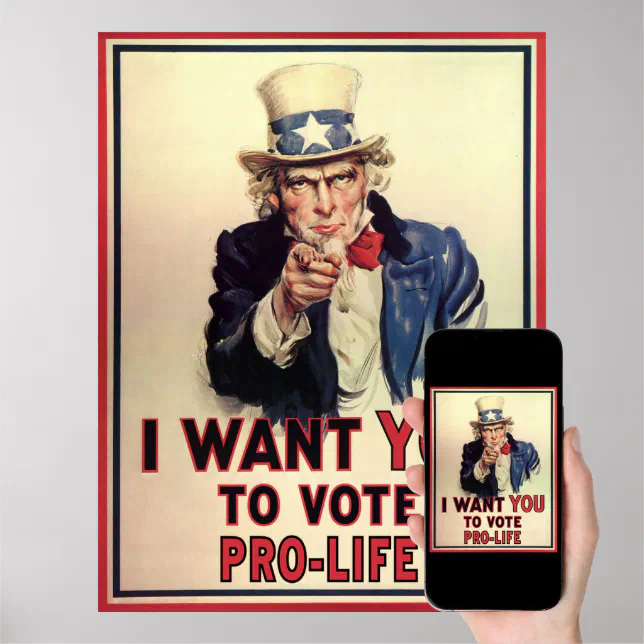 Vote Pro-Life Poster | Zazzle