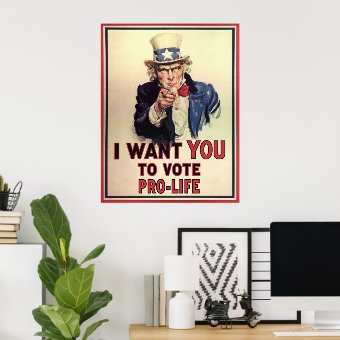 Vote Pro-Life Poster | Zazzle