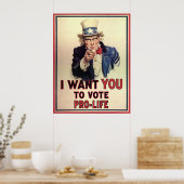 Vote Pro-Life Poster | Zazzle