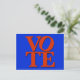 VOTE Red and Blue Postcard | Zazzle