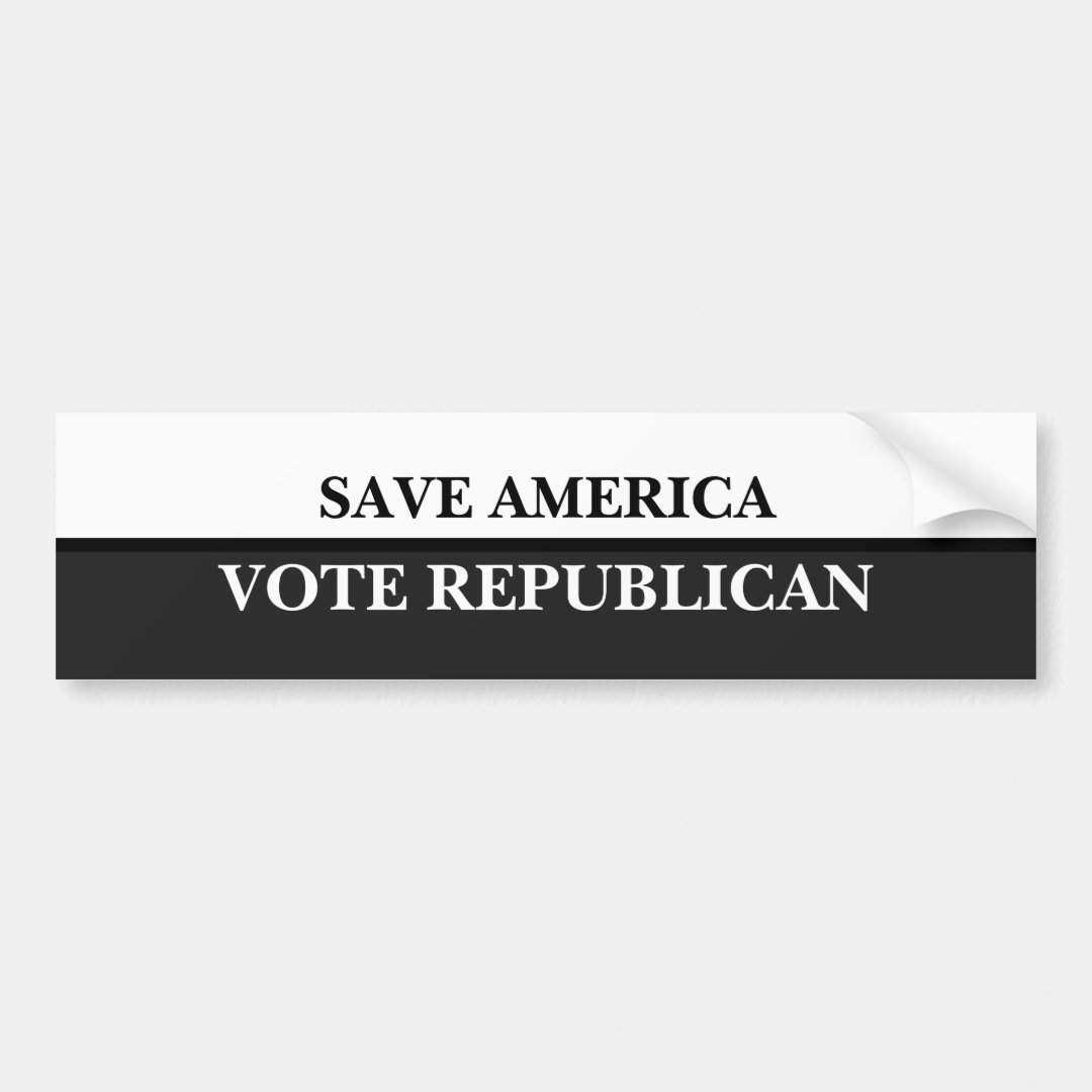 Vote Republican Bumper Sticker | Zazzle