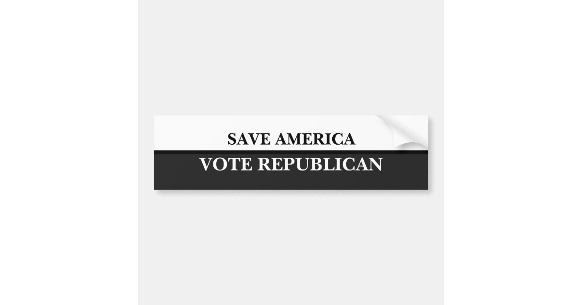 Vote Republican Bumper Sticker | Zazzle
