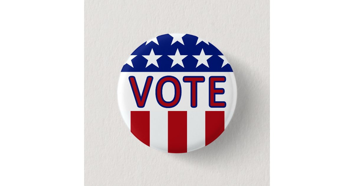 Vote - Small Button | Zazzle