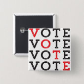 VOTE - Square button | Zazzle
