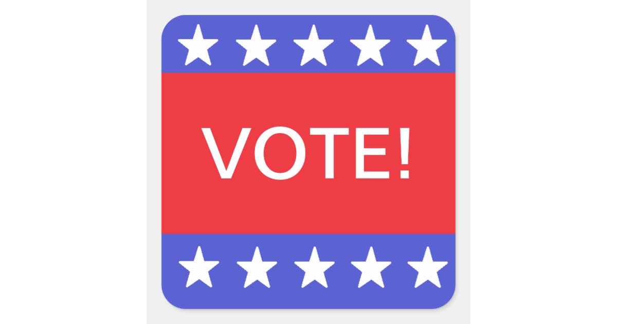 "Vote" Sticker | Zazzle