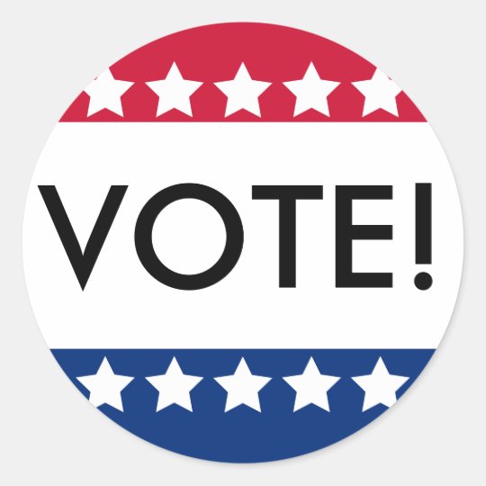 Vote Sticker | Zazzle.com