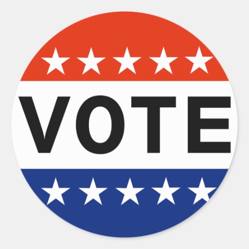 Vote Sticker | Zazzle