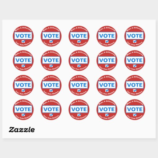 Vote Stickers | Zazzle