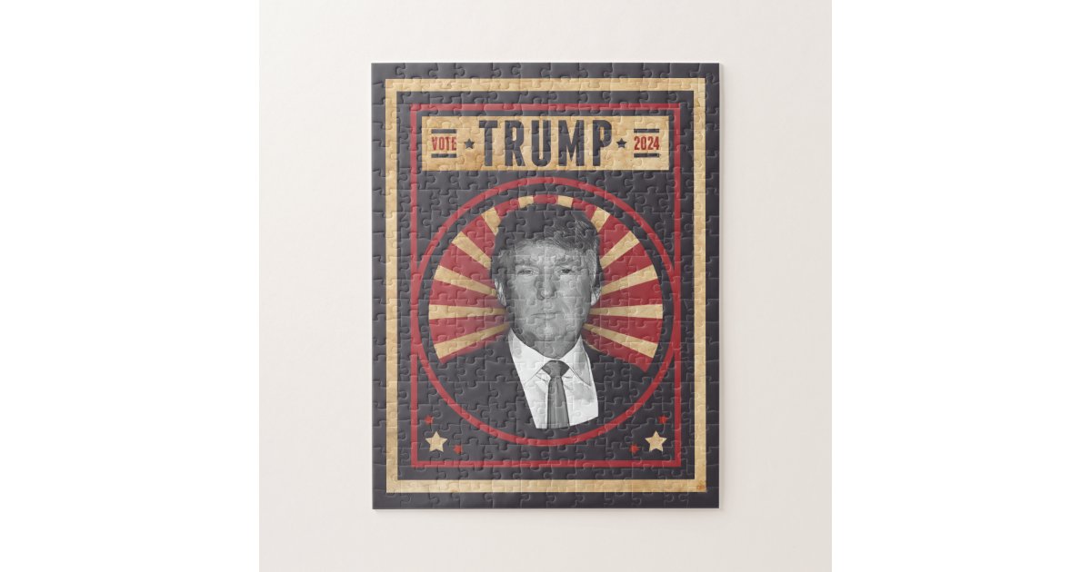 Vote Trump 2024 Jigsaw Puzzle | Zazzle