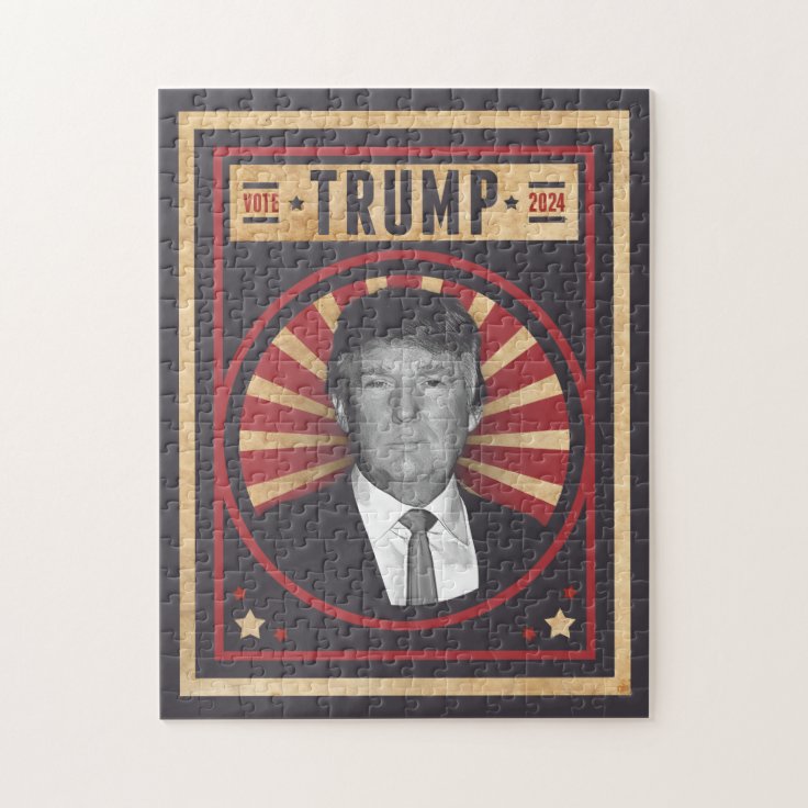 Vote Trump 2024 Jigsaw Puzzle | Zazzle