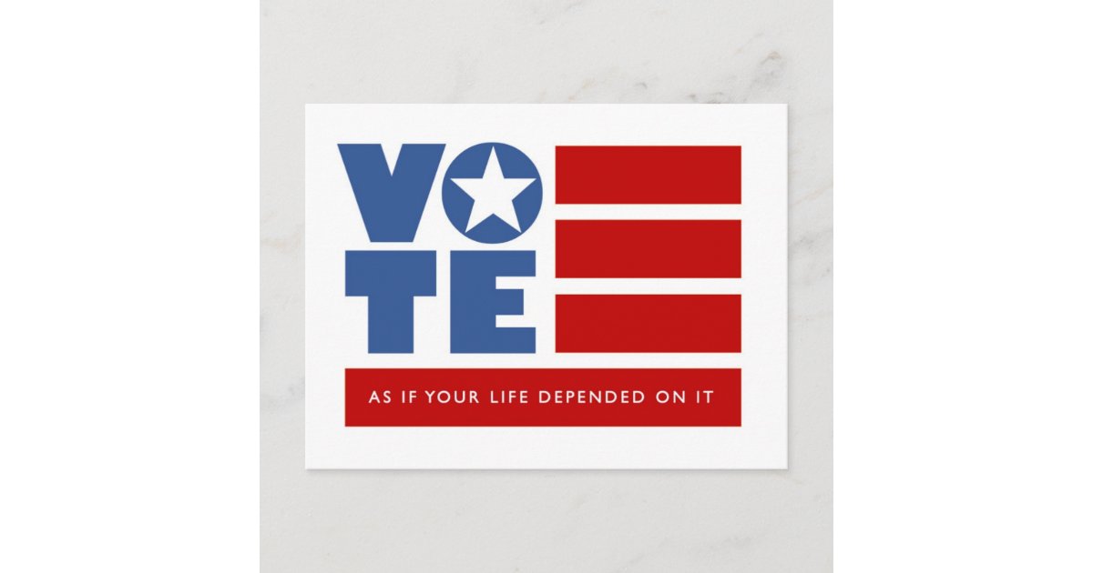 Voter/elections reminder postcard | Zazzle