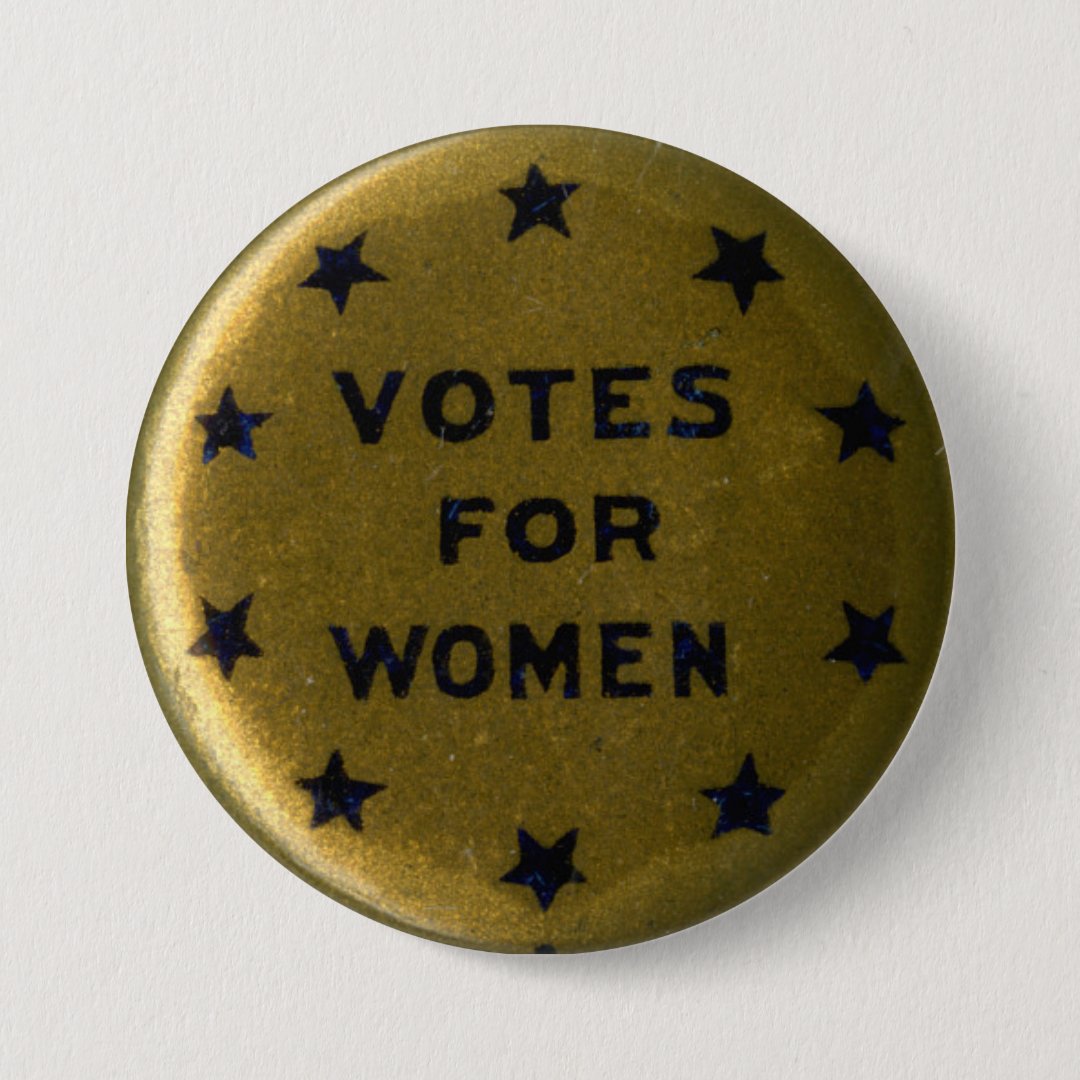 Votes for Women Historic Star Suffrage Pin | Zazzle