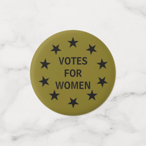Votes for Women Suffrage Buttons LWV Table Confetti | Zazzle
