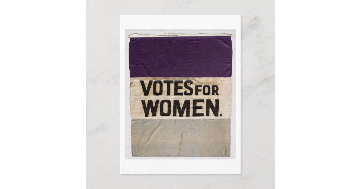 'VOTES FOR WOMEN' Suffragette Banner 1910-1920 Postcard | Zazzle