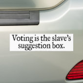 Voting Bumper Sticker | Zazzle