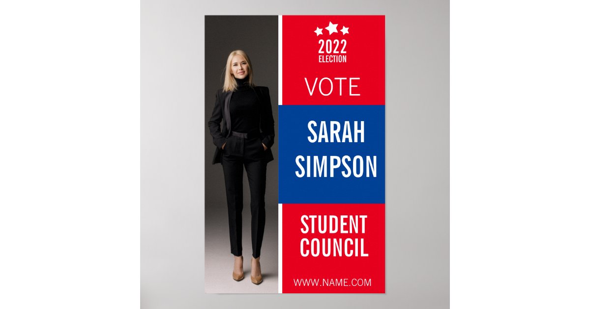 voting poster class president, student council | Zazzle