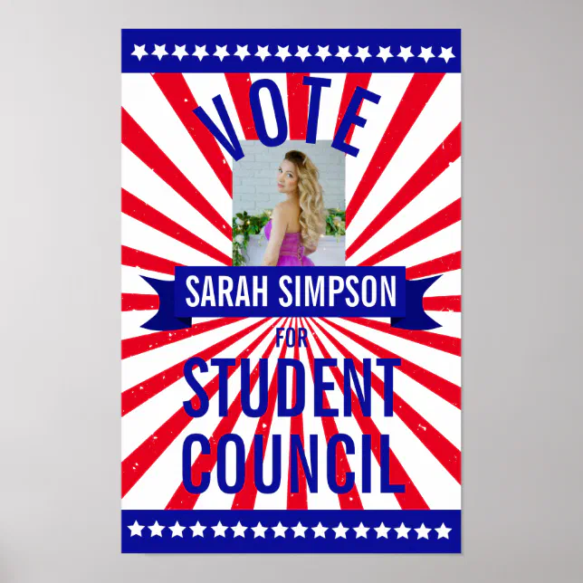 voting poster class president, student council | Zazzle