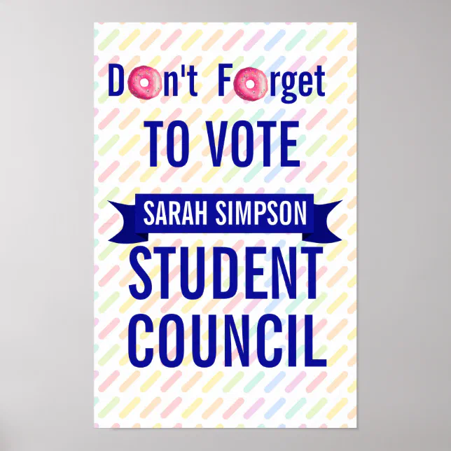 voting poster class president, student council | Zazzle